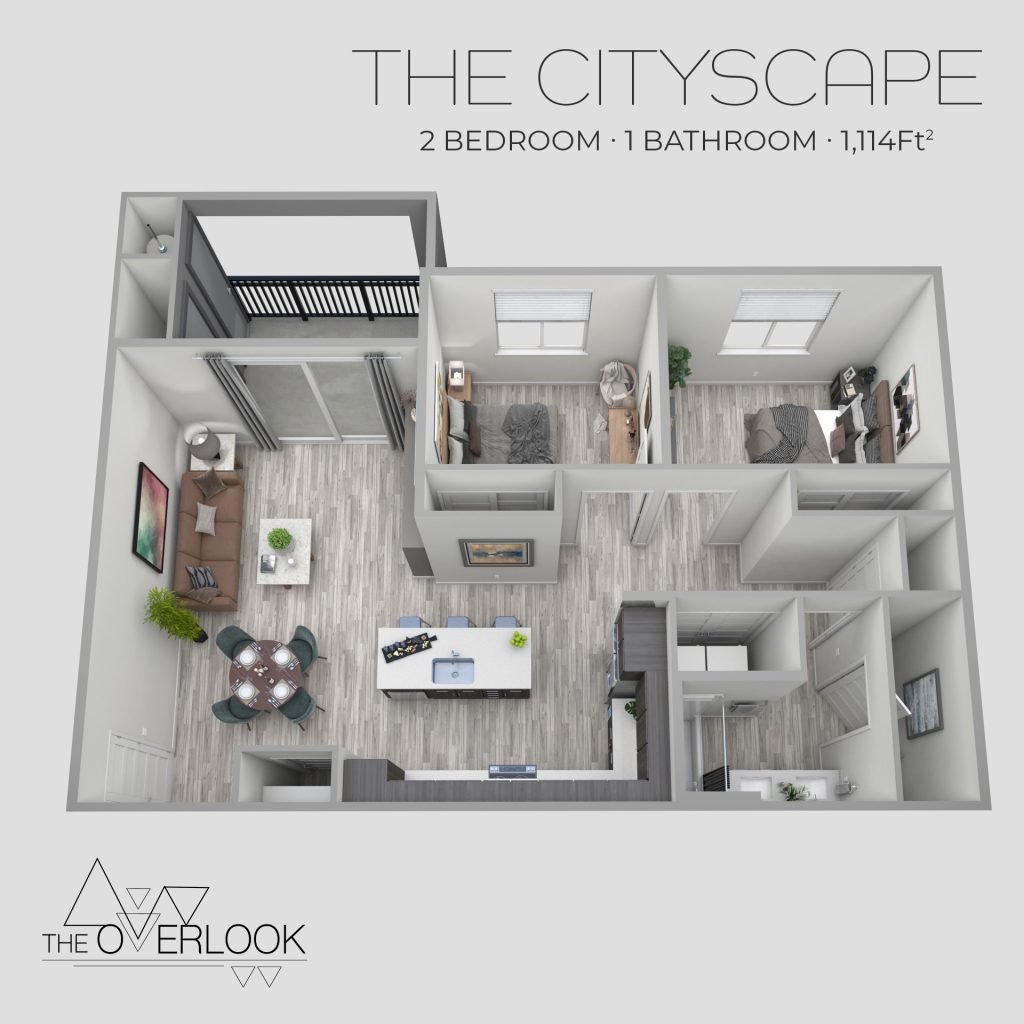 The Overlook Apartments at Keystone Canyon – Reno NV – 3D Floor Plans ...